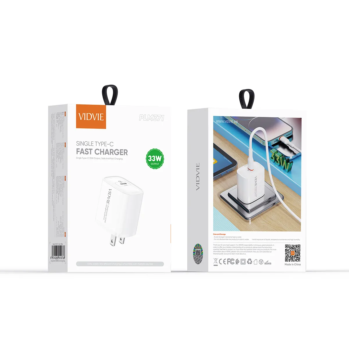 Cargador de Pared Tipo C 33W Vidvie PLM371 – Tienvir