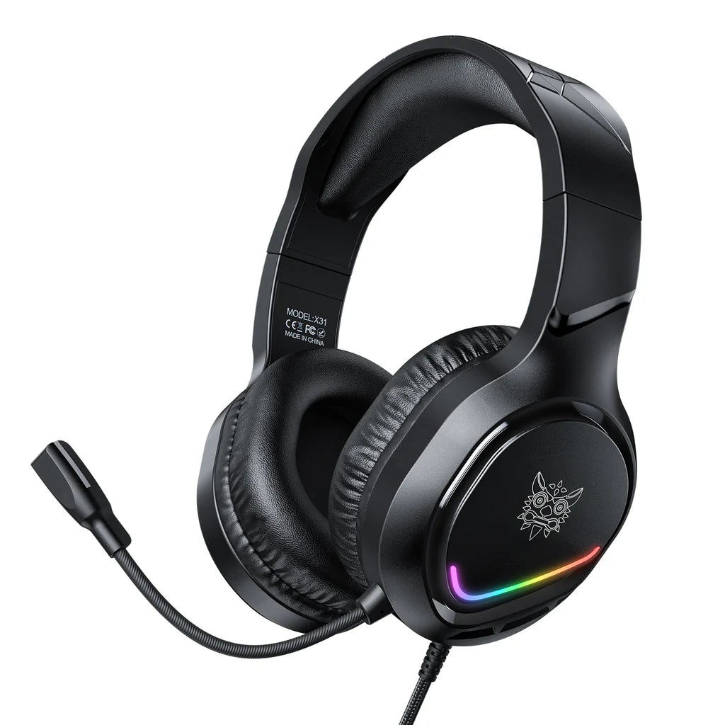 Onikuma X31 — Headset Gamer RGB con Cable – Tienvir